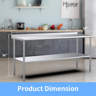 Winado Stainless Steel 72'' L x 24'' W x 36'' H Prep Stations & Reviews ...